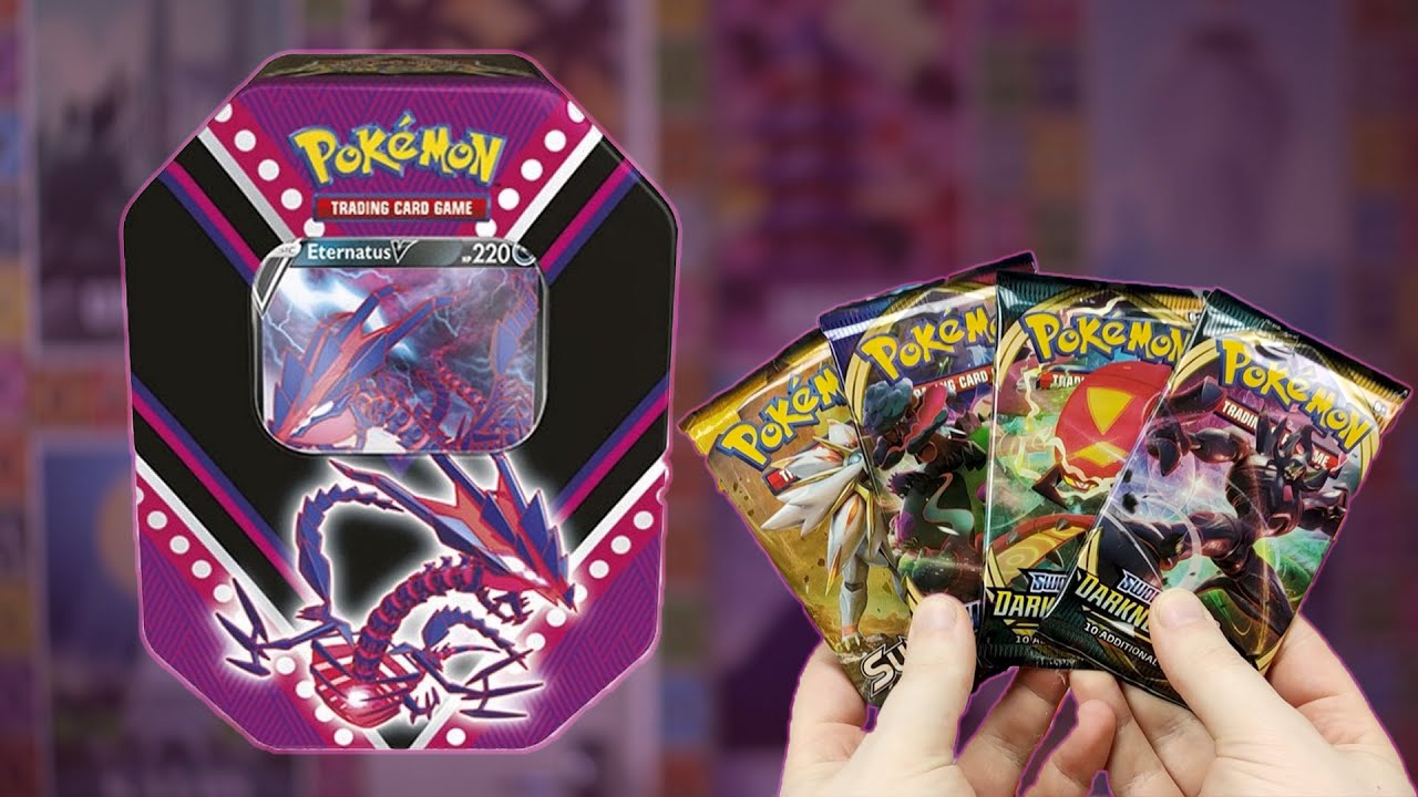 ETERNABEAM - Pokémon TCG: Eternatus V Powers Tin Opening! - YouTube
