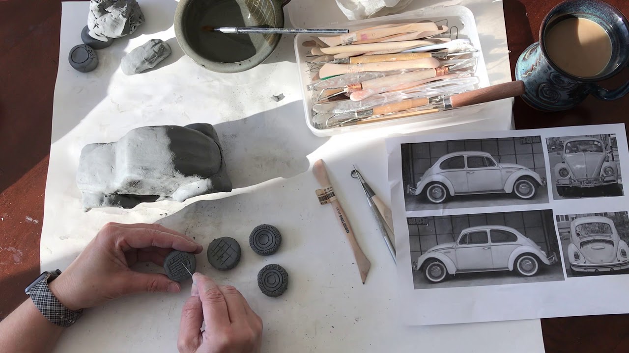 Clay Car - Attaching Car Wheels (6th Grade) - YouTube