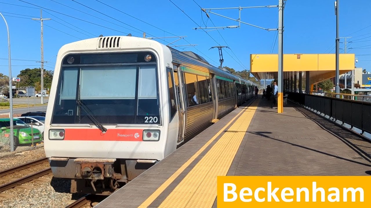 Trains at Beckenham - Transperth - YouTube