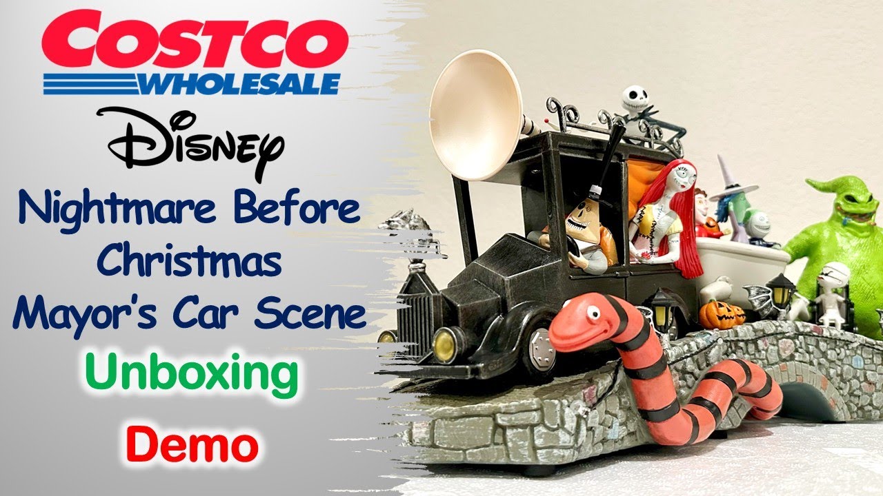 Costco Disney Nightmare Before Christmas Mayor’s Car Scene | Unboxing ...