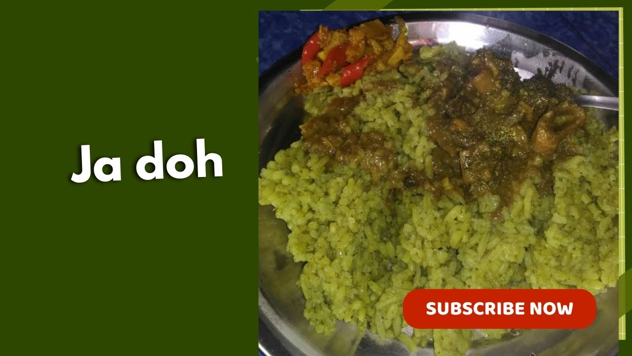 kumno ban shet jadoh/ Doh sniang // rice with pork - YouTube