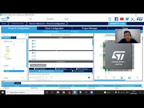 TUTORIAL ARM STM32F4 - SENSOR 4 MACAM (ADC, UI, GPIO) PART 1 - PROTEUS SIMULATION - YouTube