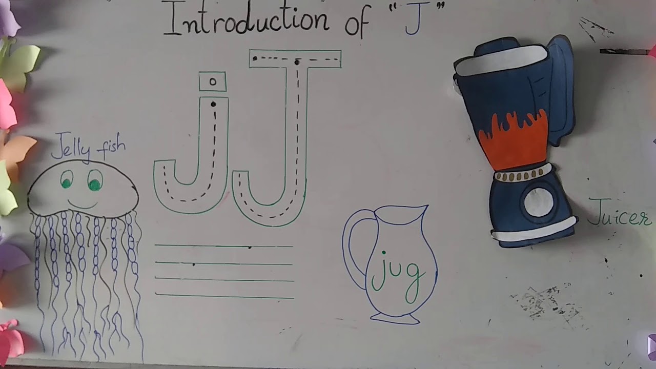 Class Nursery | English Introduction of J - YouTube