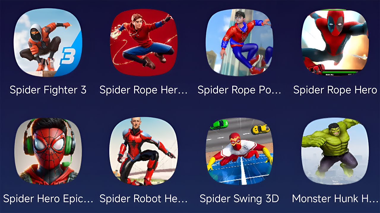 Spider Fighter 3,Spider Rope Hero,Spider Rope Power,Spider Rope Hero ...