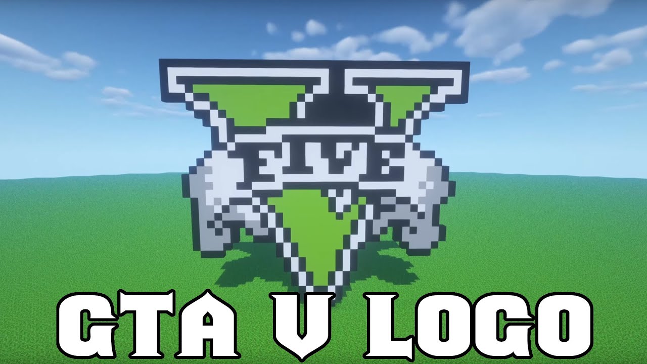 GTA V logo - Minecraft Pixel Art [#80] - YouTube