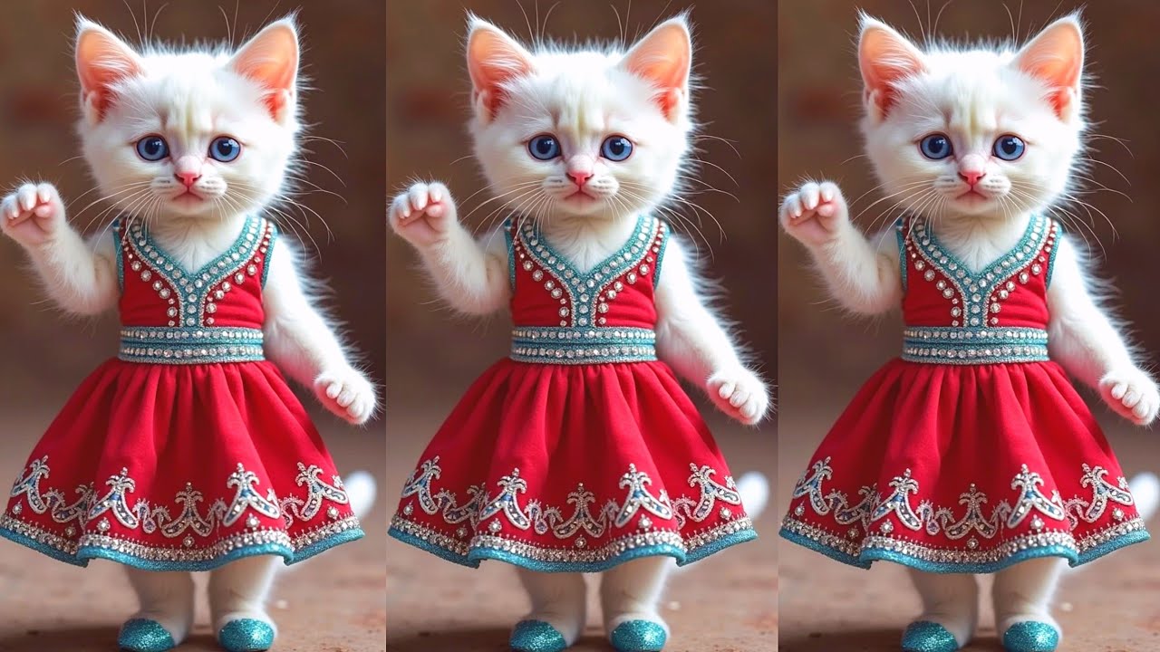 🤣Cute Cat Videos🐈funny dance 😃 "Little Cat" Dance Along!🐱💃🏻 Dancing ...