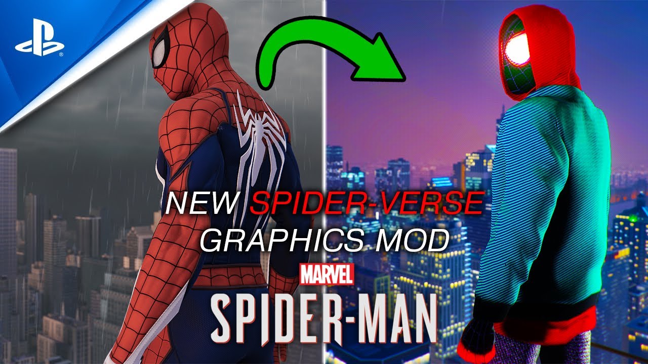 NEW Spider-Verse GRAPHICS MOD in Spider-Man PC - YouTube