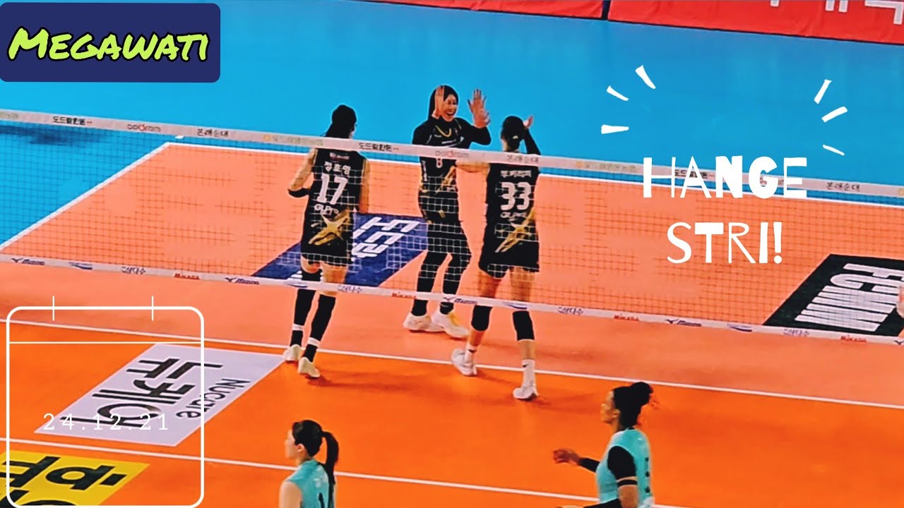 [bola voli] 24.12.21 1세트 메가 활약 직캠 (Mega 1 set performance) #megawati ...