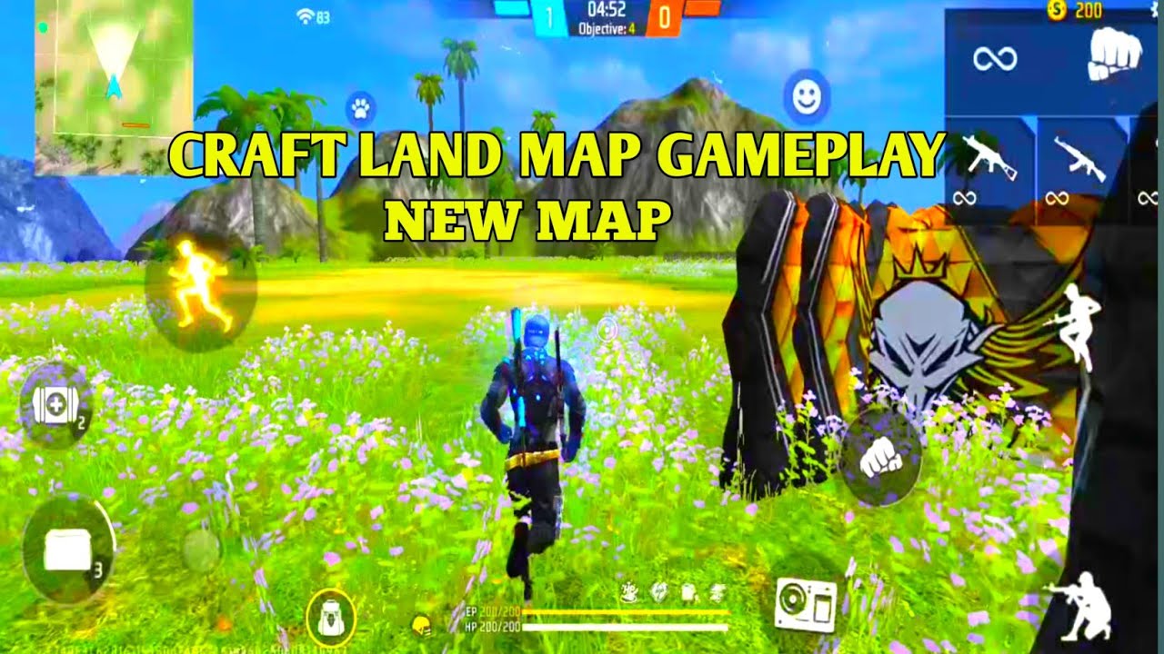 Free fire Craft Land Map Gameplay - YouTube