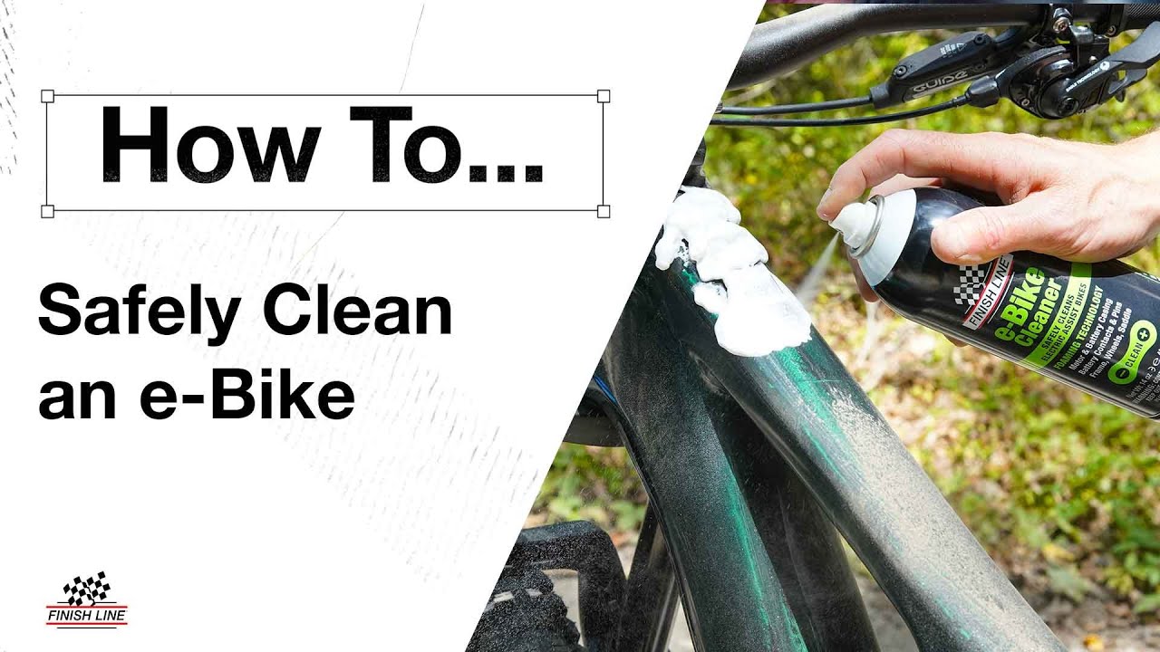How To Safely Clean an e-Bike | Finish Line - Speed Degreaser, e-Bike ...