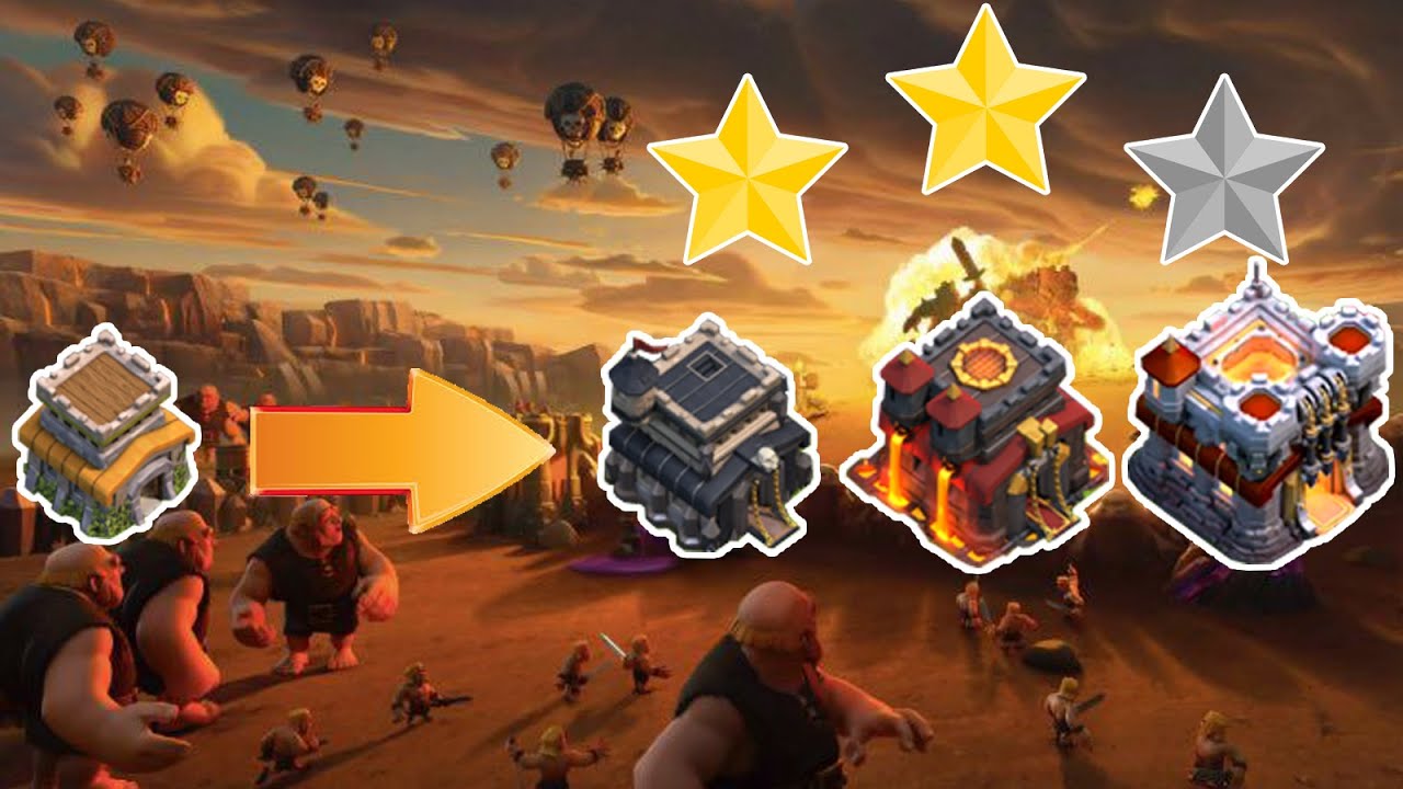 HDV 8 vs HDV 11 - 10 - 9 compo GDC Old School 2 étoiles - Clash of ...