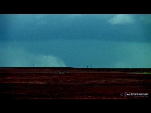 Wedge tornado near Cee Vee, Texas - April 22, 2010 - YouTube
