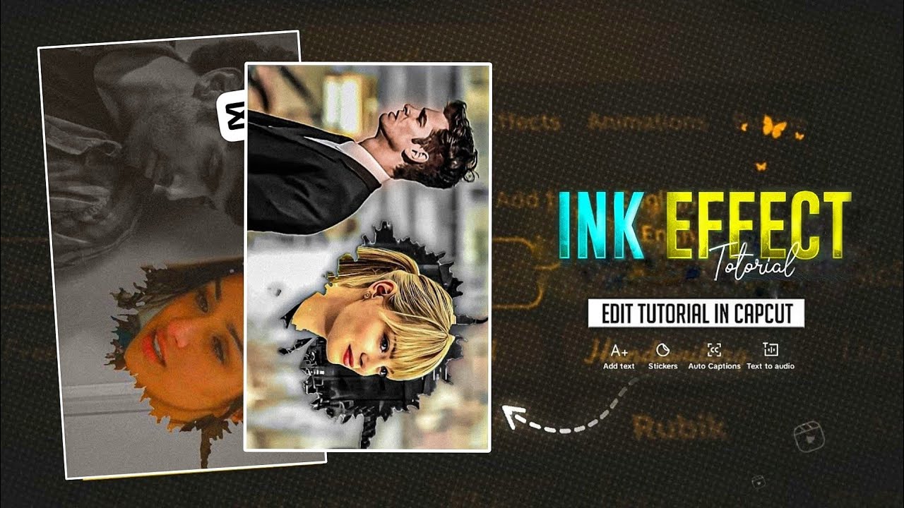 INK EFFECT 🌸 - Instagram Trending Transition Reels Tutorial In Capcut ...