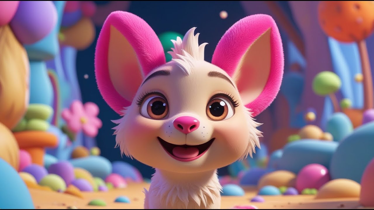 Rosy Ears and Shiny Nose | Cute Animal Rhyme for Kids | Rhyme Land ...