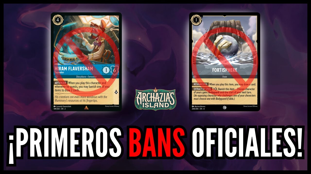¡Primeros BANS en Disney Lorcana: HIRAM FLAVERSHAM y FORTISPHERE ...