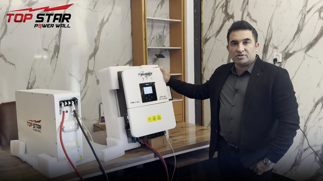 TopStar Solar Powerwall Synced with Inverex Nitrox Inverter #nitrox # ...