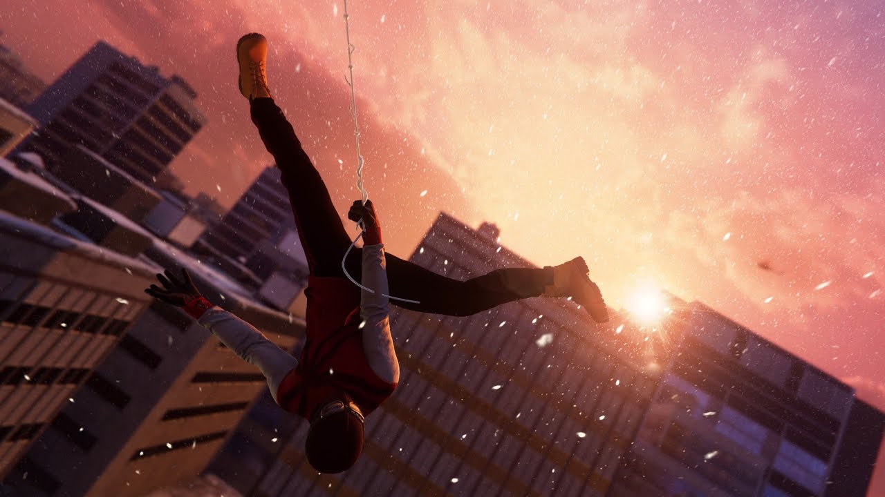 Vaporwave/Lofi Beats Chill Web Swinging Free Roam 🎧 (Spider-Man Miles ...