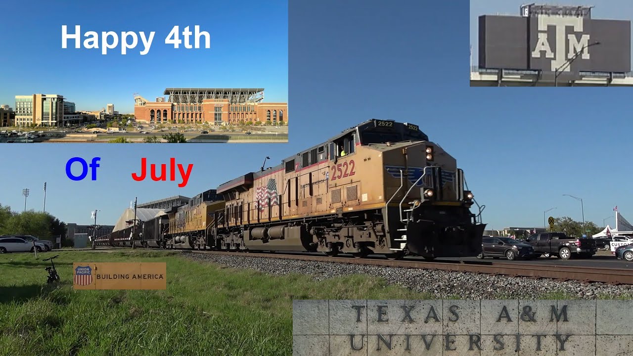 4th Of July Special!!!! Birthday Weekend Railfanning with FULL of Union ...