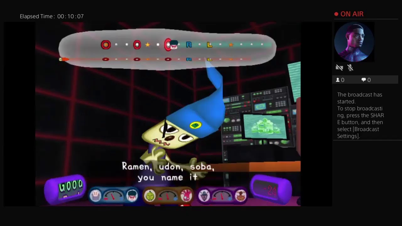 Parappa The rapper 2 blue hat run - YouTube