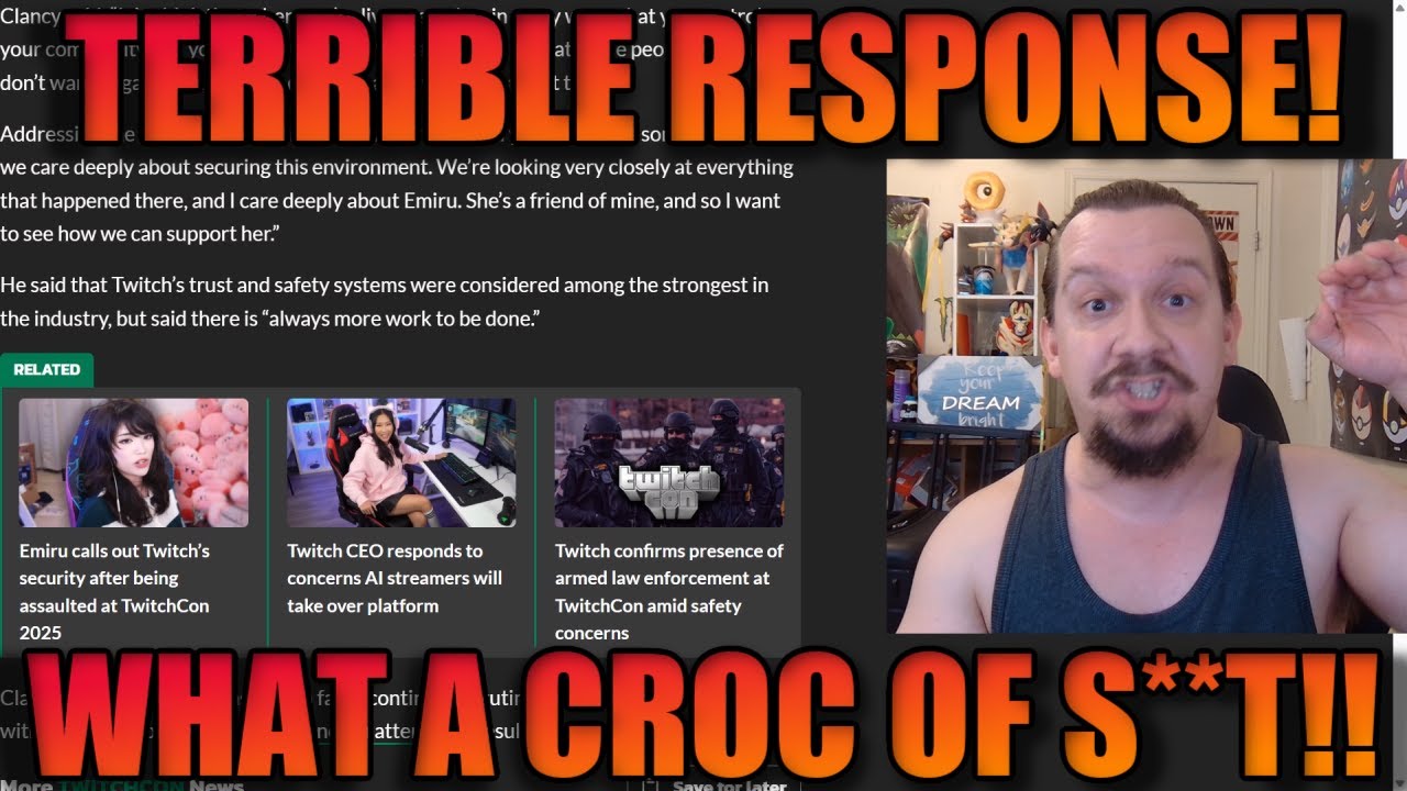 Twitch CEO Dan Clancy Makes AWFUL Response To The Emiru TwitchCon2025 ...