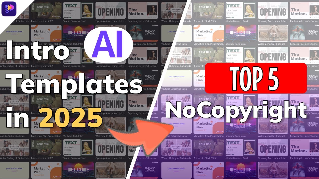 Top 5 Intro Templates in 2025 | NoCopyright - Best Intro Templates for ...