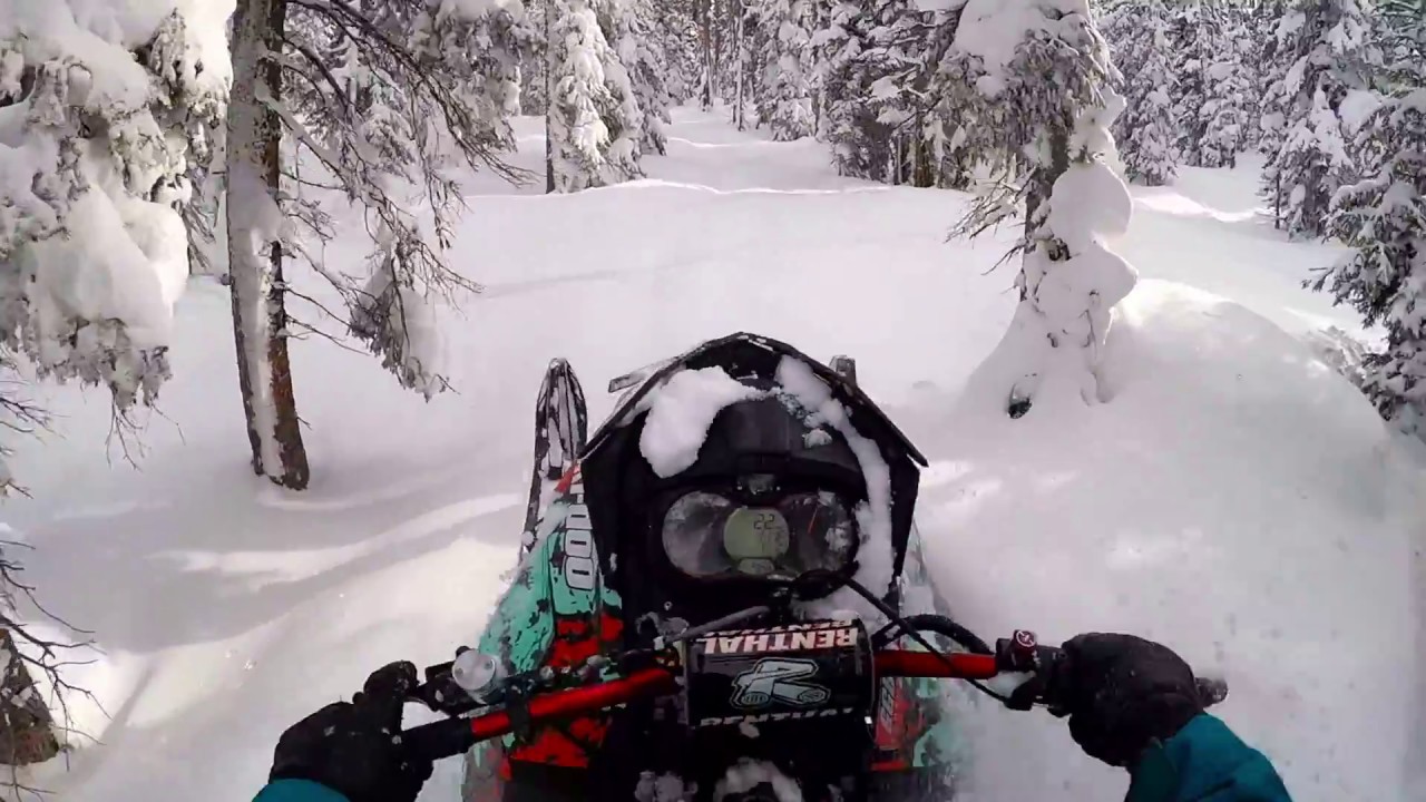 colorado powder. day 4 snowmobiling - YouTube