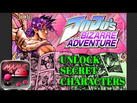 How to UNLOCK SECRET CHARACTERS for Jojo's Heritage for the Future for MAME4DROID