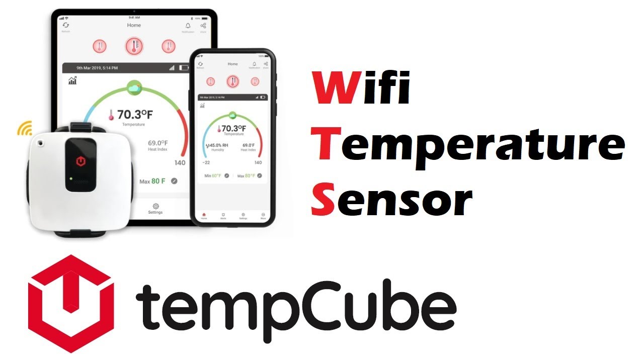 WiFi Temperature & Humidity Sensor - Wireless Remote Temperature ...