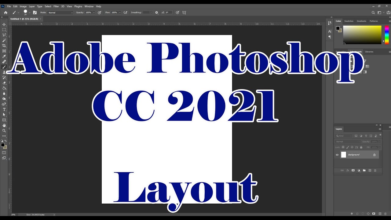 Photoshop 2021 layout - YouTube