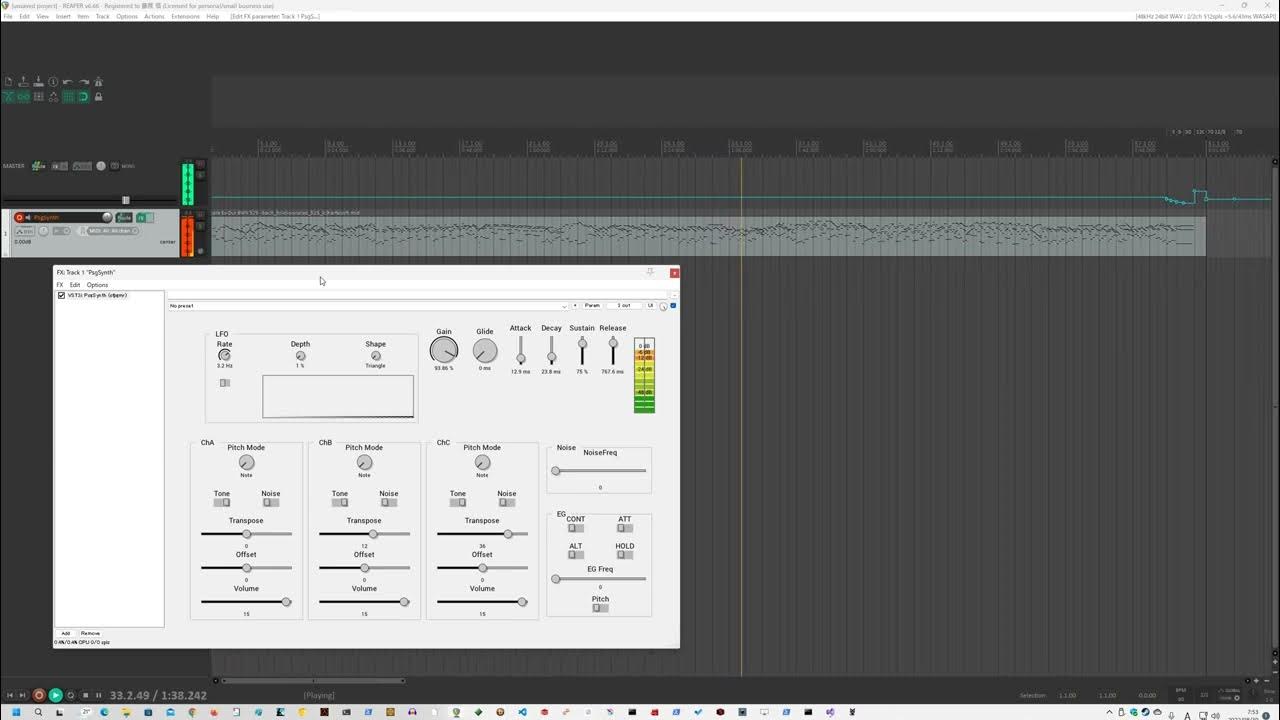 OpenSiv3D でゲーム製作（6）ゲーム用音源を作る（iPlug2）～VST3として使ってみる。 - YouTube