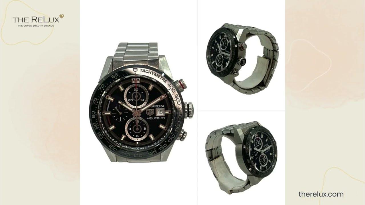 TAG Heuer Carrera Men's Chronograph Automatic Watch - CAR201Z.BA0714 | The Relux - YouTube