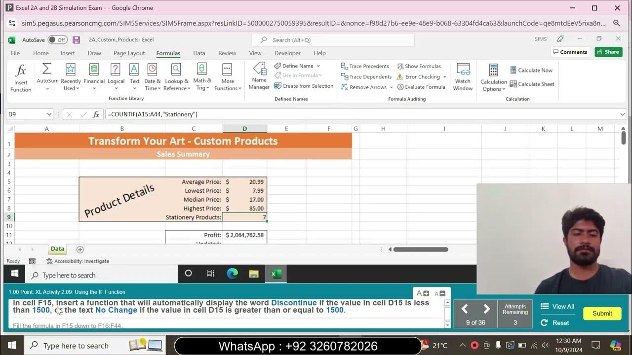 Excel 2A and 2B Simulation Exam | excel 2A and 2B Simulation Exam | 2A ...