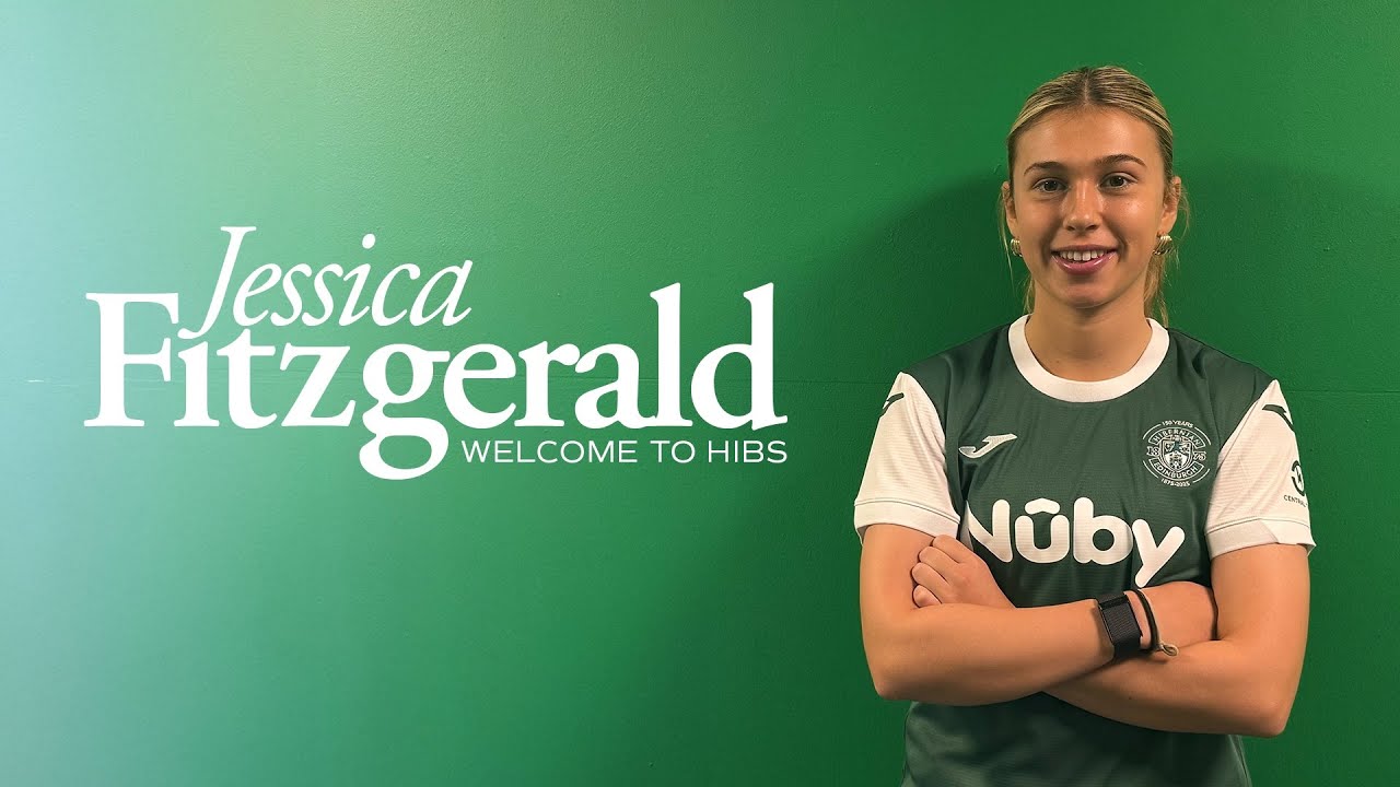 Jessica Fitzgerald | Welcome to Hibernian FC Women - YouTube