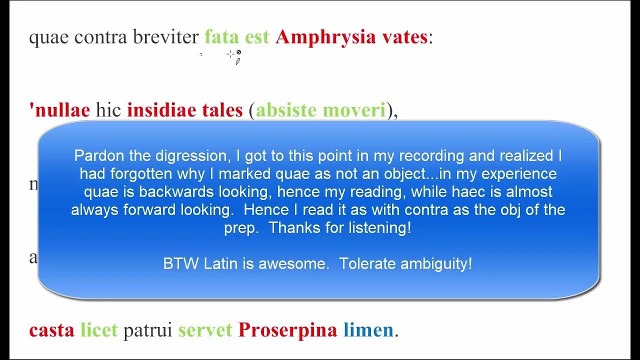 AP Latin read through, Aeneid Book 6, lines 384-425 - YouTube
