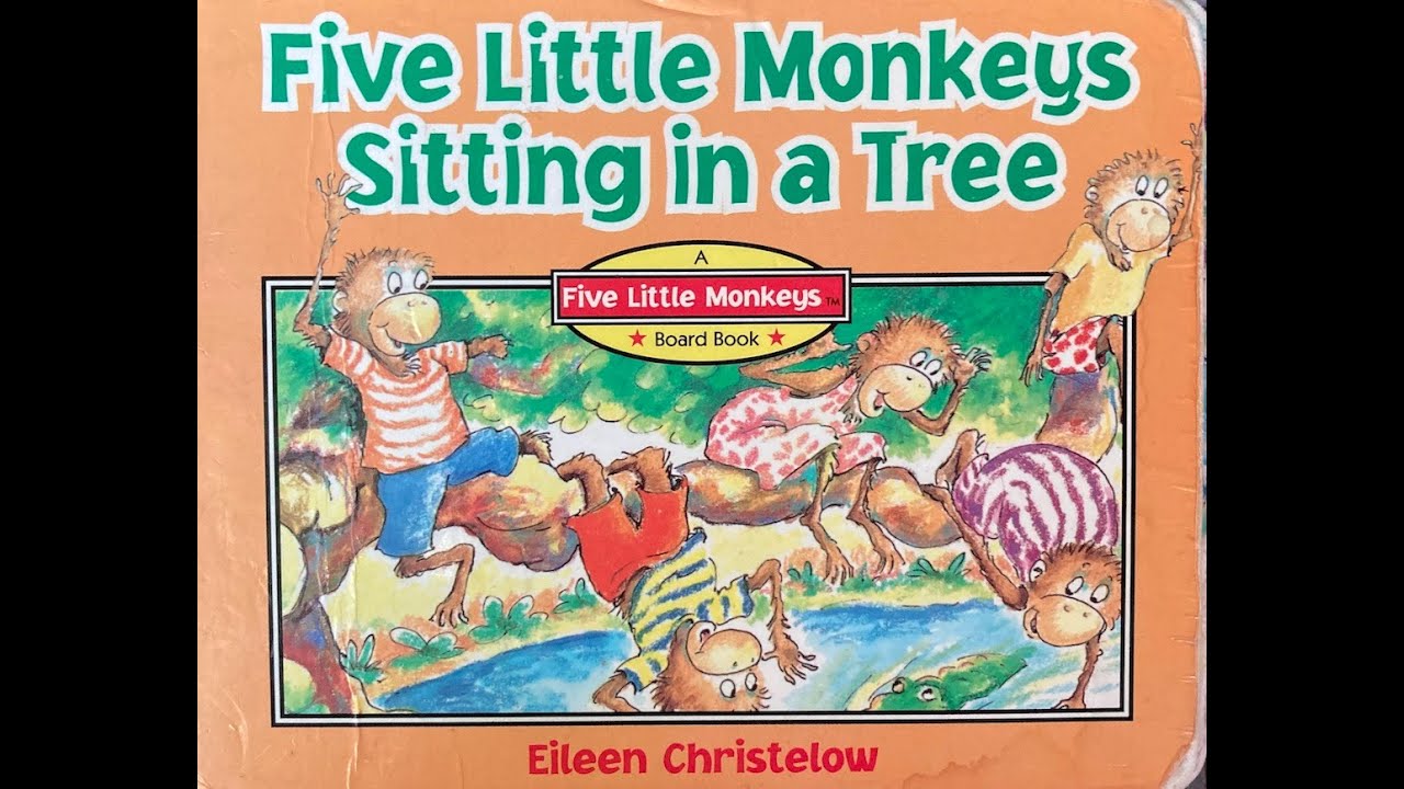 Five Little Monkeys Sitting (Books to Sing) - YouTube