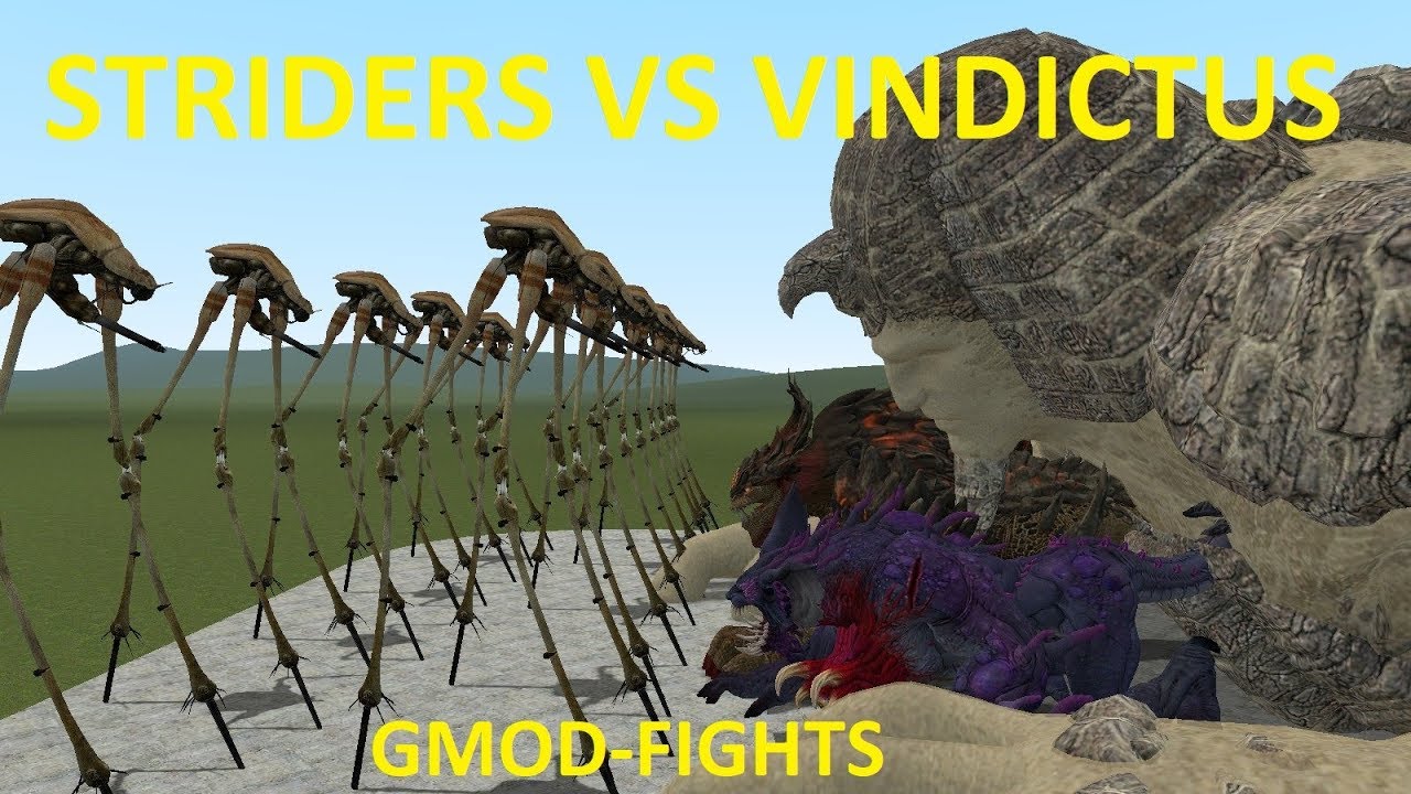 STRIDERS VS VINDICTUS BOSSES - GMOD-FIGHTS - YouTube