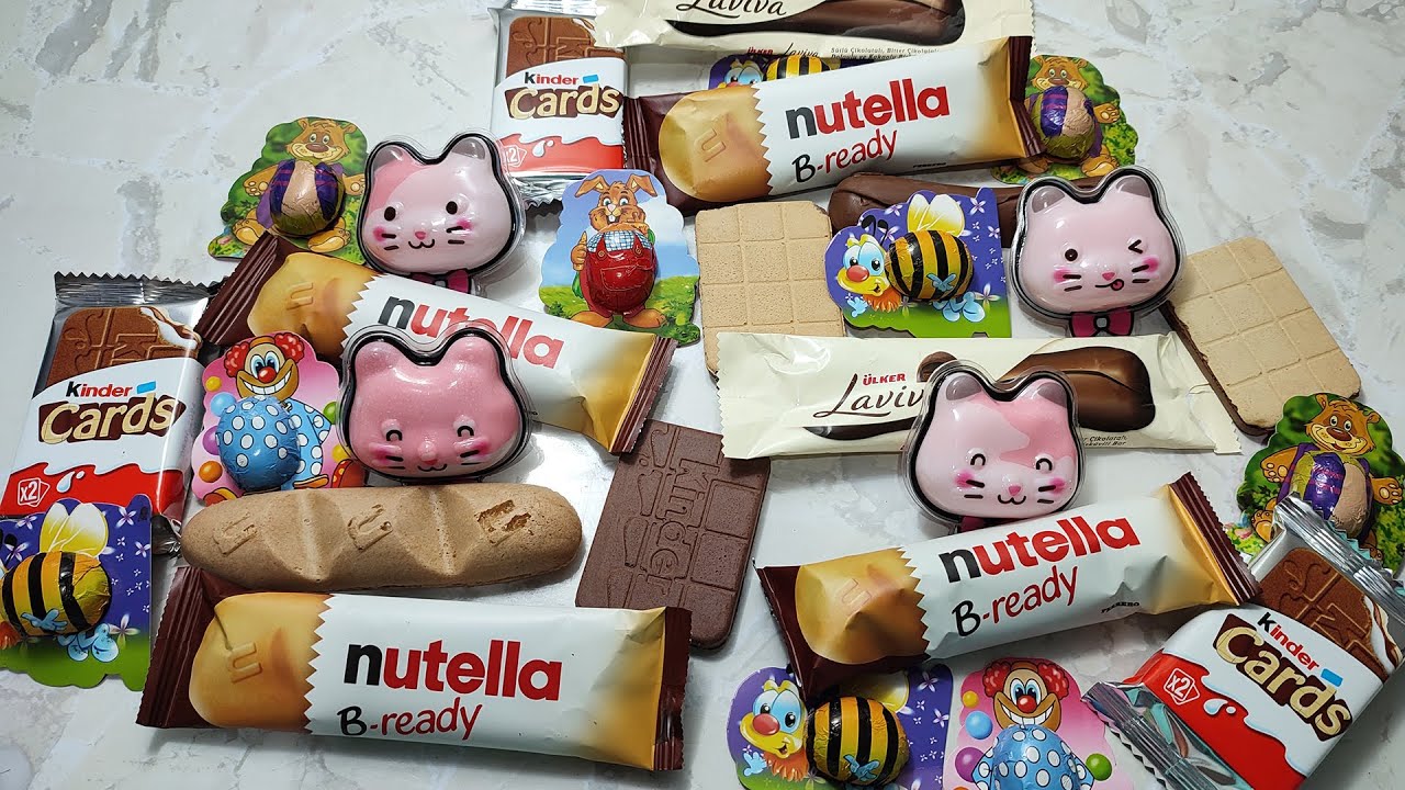 Opening the box of Nutella and Kinder chocolates | filling platter ...