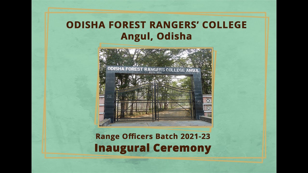 Inaugural Ceremony of FRO Training Batch 2021-23 - YouTube