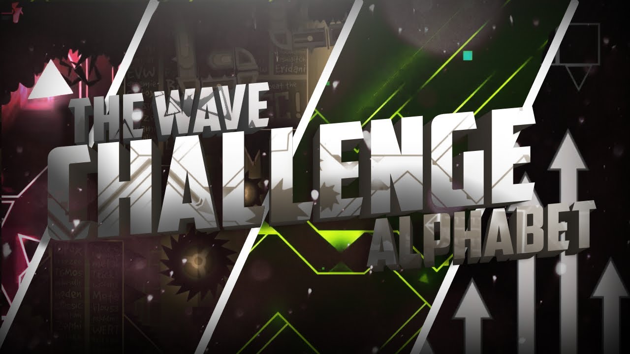 Can I Beat the Wave Challenge Alphabet in Geometry Dash? - YouTube