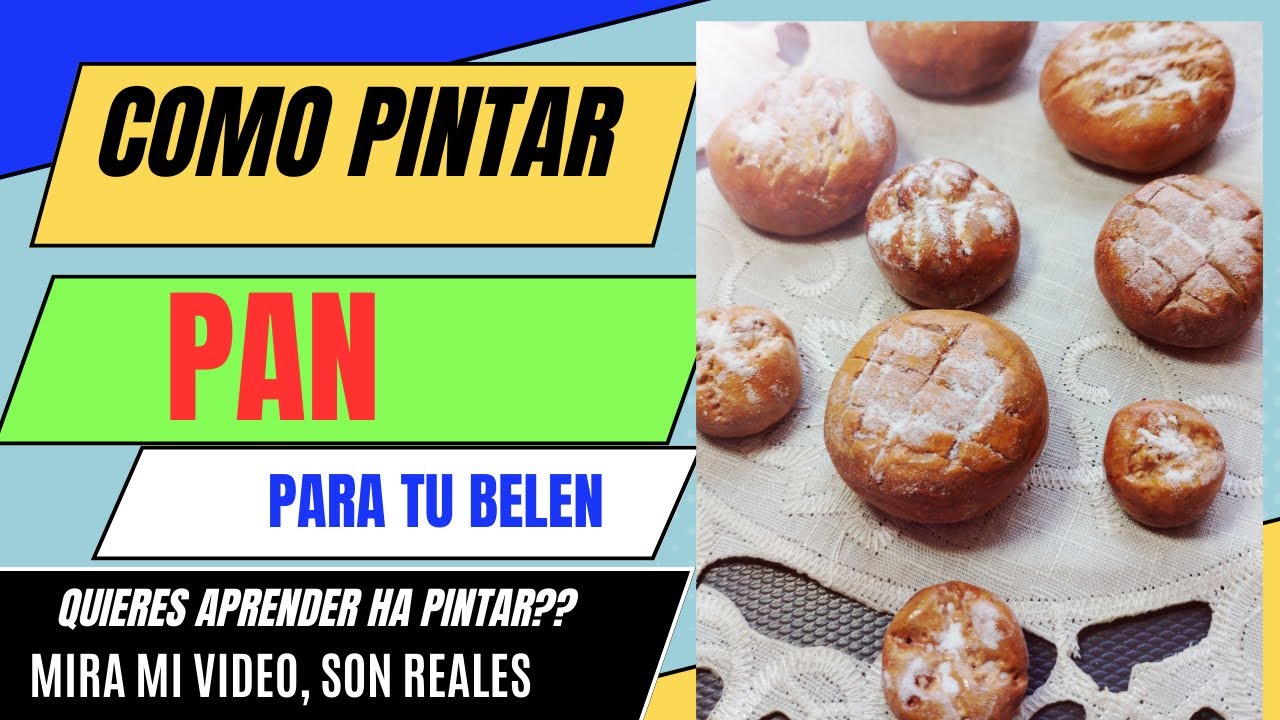 COMO PINTAR PANES EN MINIATURA PARA BELENES Y PESEBRES - YouTube