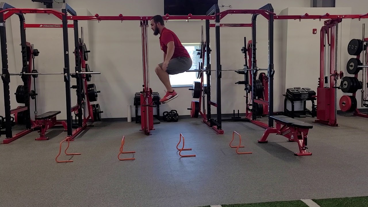 Depth Drop to Hurdle Jumps (Continuous) - YouTube