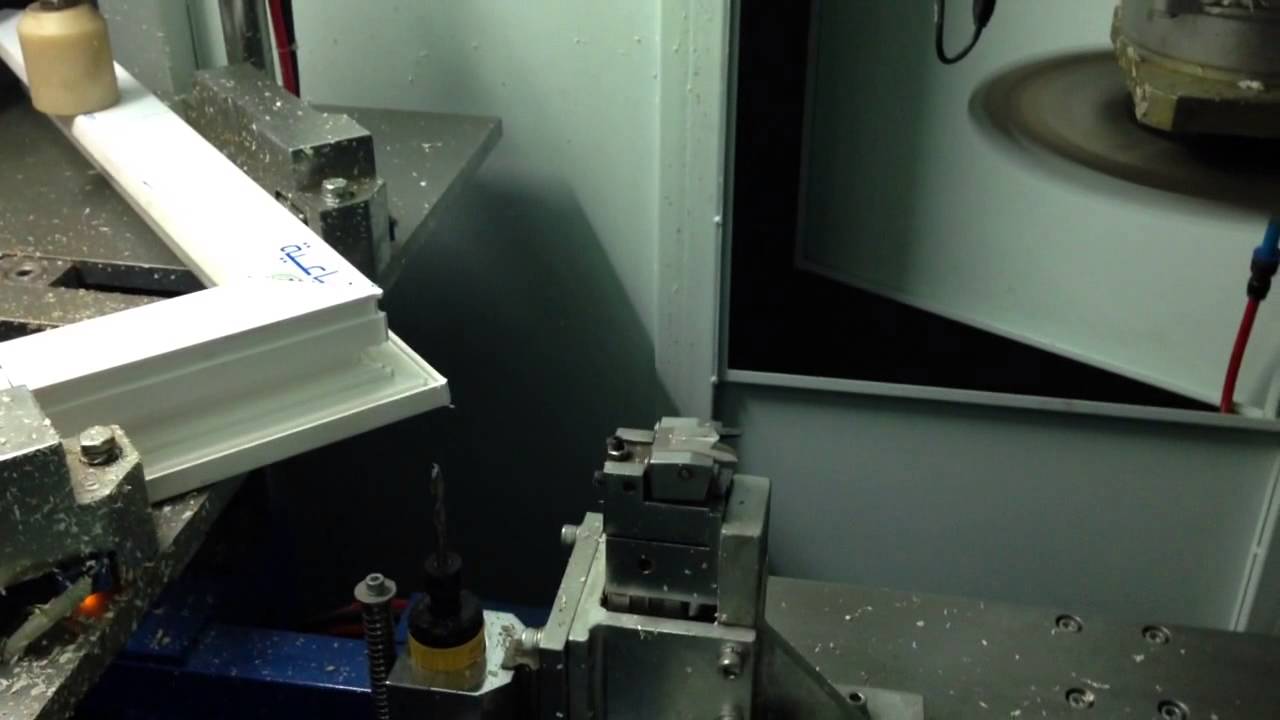 CNC Full Automatic Corner Cleaning Machine for PVC Window - YouTube