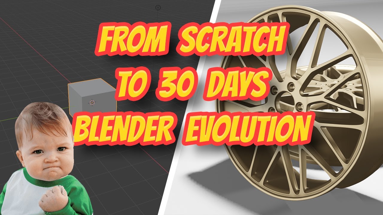 From scratch to days 30 - Blender evolution - YouTube