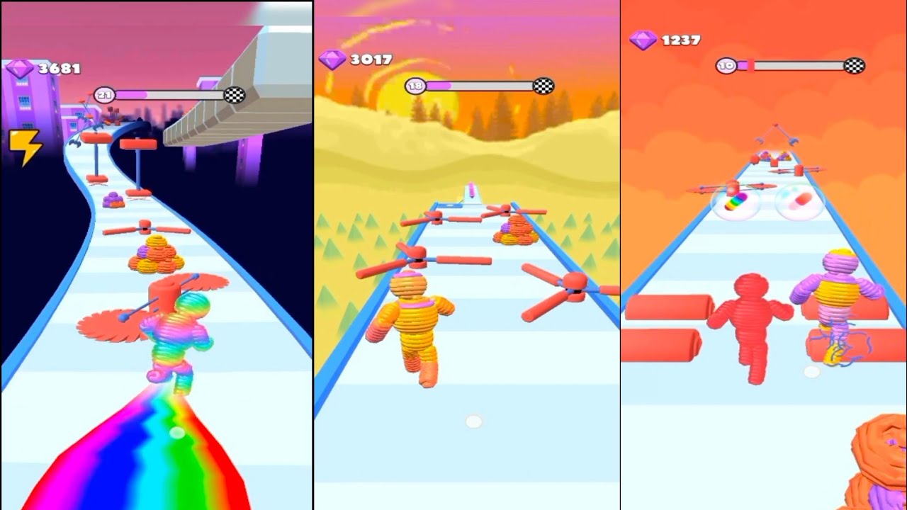 rope man run gameplay level 11-25 - new android mobile game - YouTube