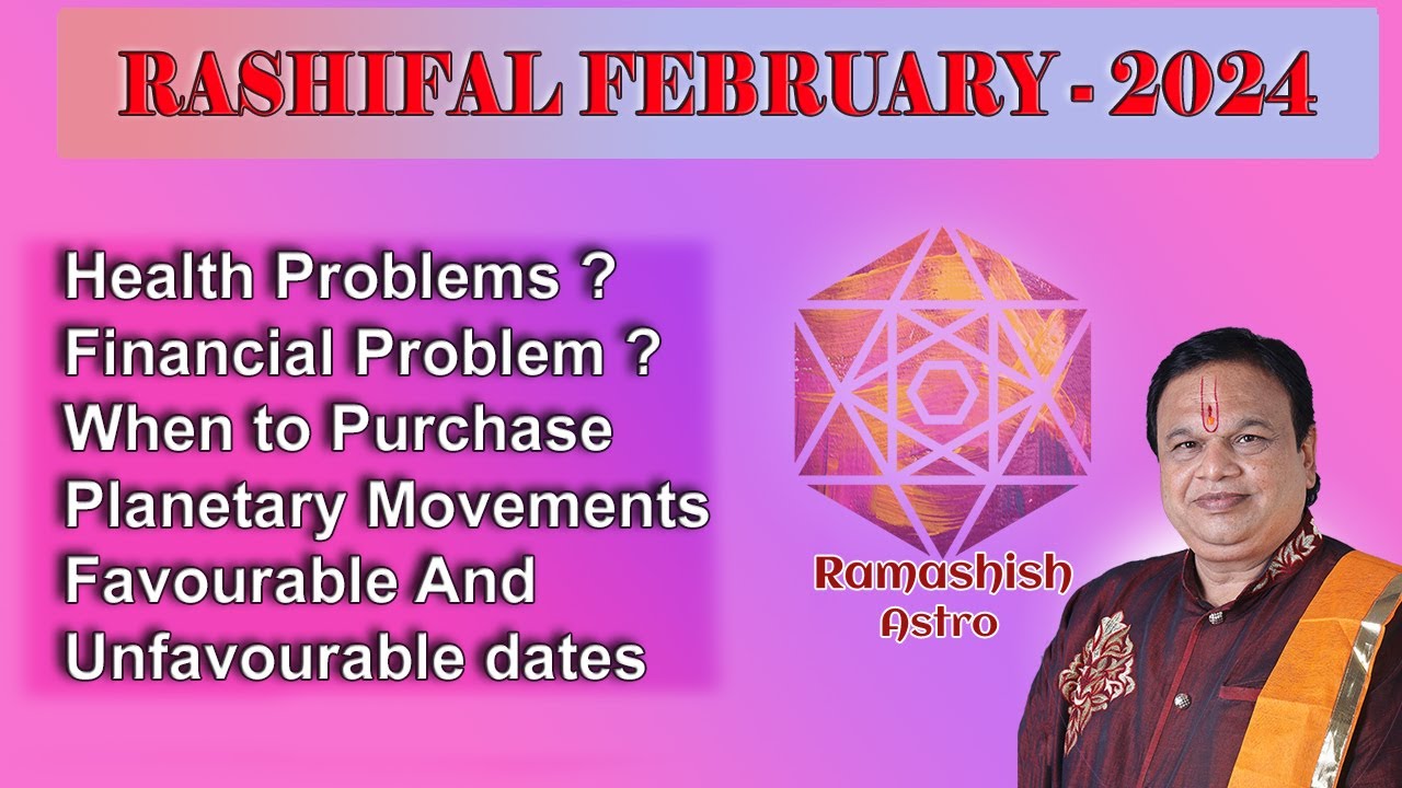 RASHIFAL | Febuary Month Rashifal | फरवरी राशिफल | 2024 | Atul Dave ...