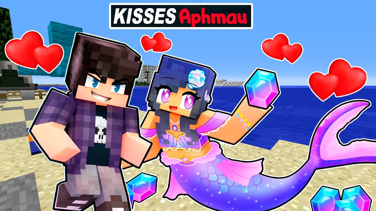 Aphmau Mermaid Kiss Gene In Minecraft Youtube
