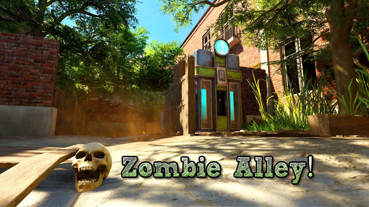 Bo3 New Custom Map Zombie Alley! - YouTube