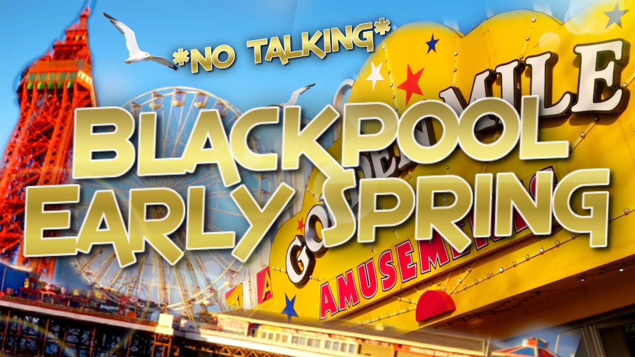 Blackpool Early Spring! Gimbal Walk ASMR *no talking* Vlog - YouTube