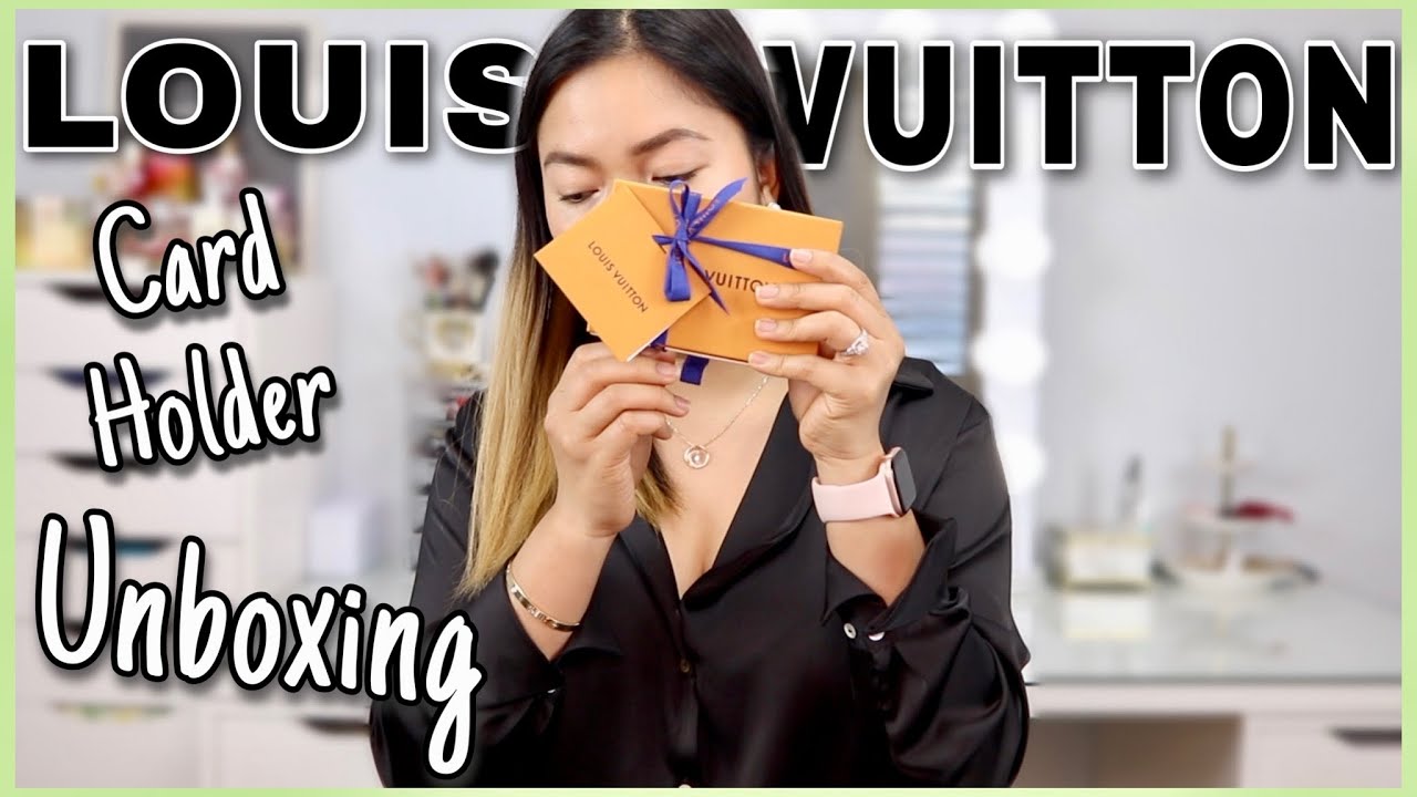 LOUIS VUITTON MONOGRAM CARD HOLDER UNBOXING + FIRST IMPRESSION | Jean ...