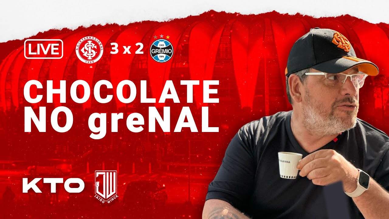 CHOCOLATE COLORADO! INTER VENCE O GRÊMIO JOGANDO BOLA | JAIRO WINCK ...